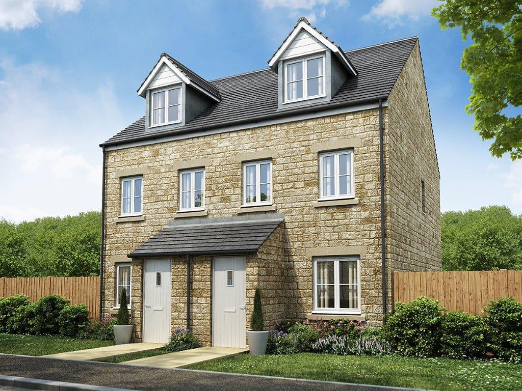 Plot 178, The Souter at Persimmon @... 3 bed end of terrace house - £ ...