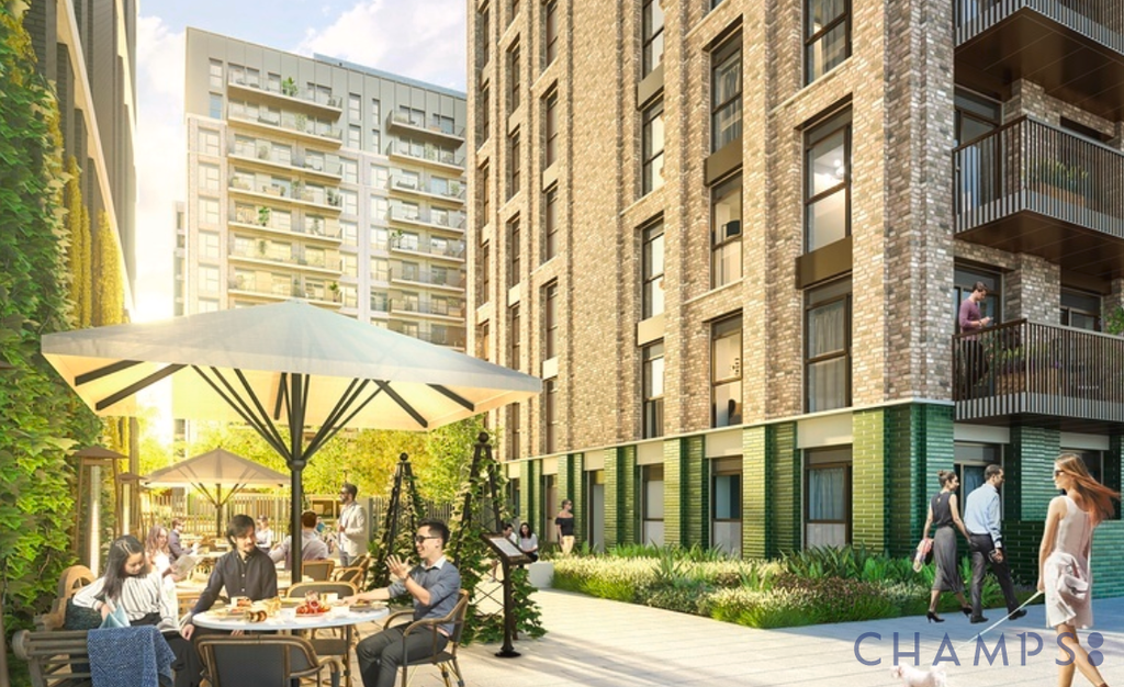 Royal Eden Docks, courtyard, E16 2 bed flat - £660,000