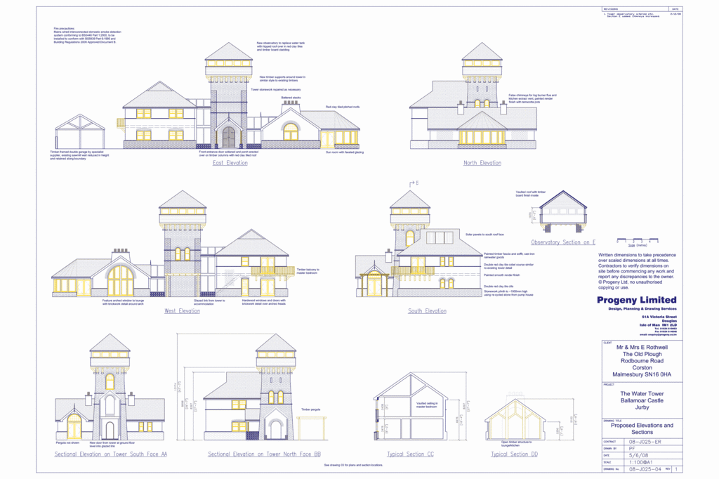 The Water Tower, Ballamoar, Sandygate 4 bed property with land for sale ...