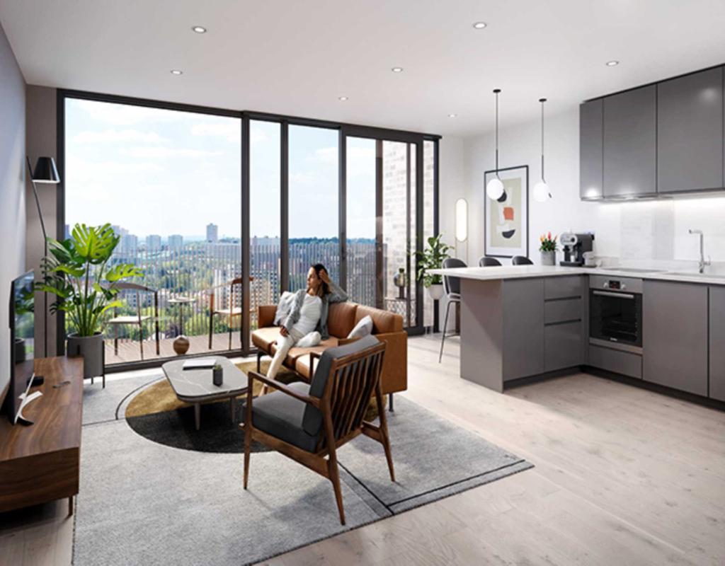 Queen Street, Manchester, M3 2 bed apartment - £427,390
