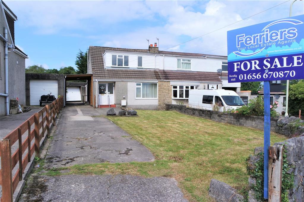 Maes Glas, Cefn Cribwr, BRIDGEND 3 bed semi-detached house - £139,950