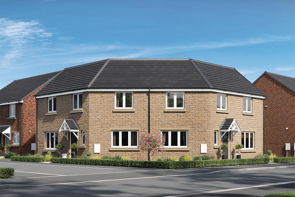 Plot 90, The Wentworth at Hoddings... 3 bed house - £218,500