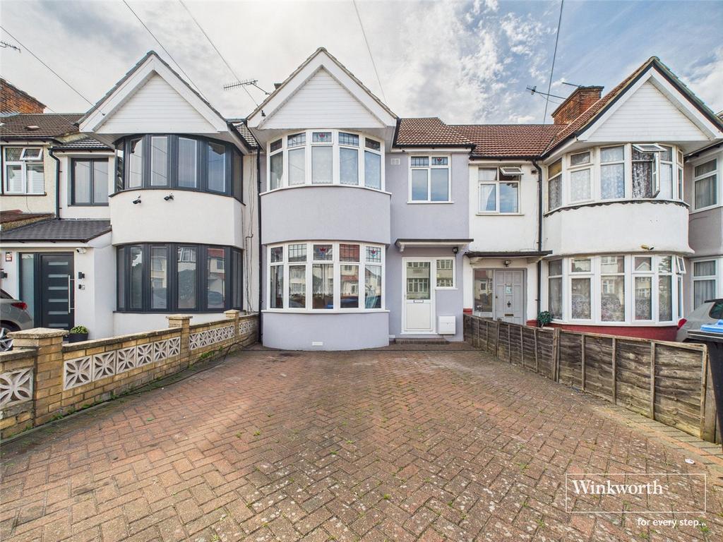 Brampton Road, London NW9 3 bed terraced house to rent - £2,250 pcm (£ ...