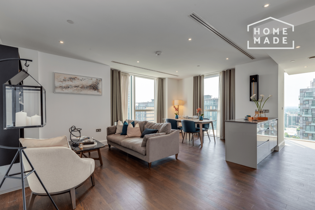 Ostro Tower, Canary Wharf, E14 2 bed flat - £3,016 pcm (£696 pw)