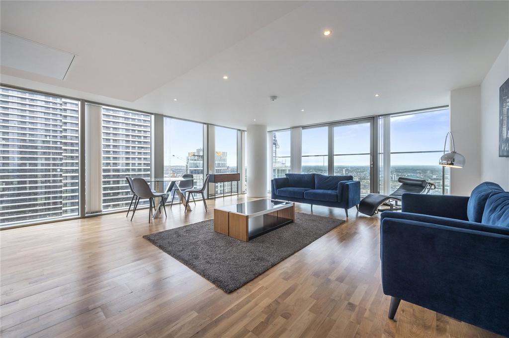 Landmark East Tower, 24 Marsh Wall, London 3 bed flat for sale - £1,350,000