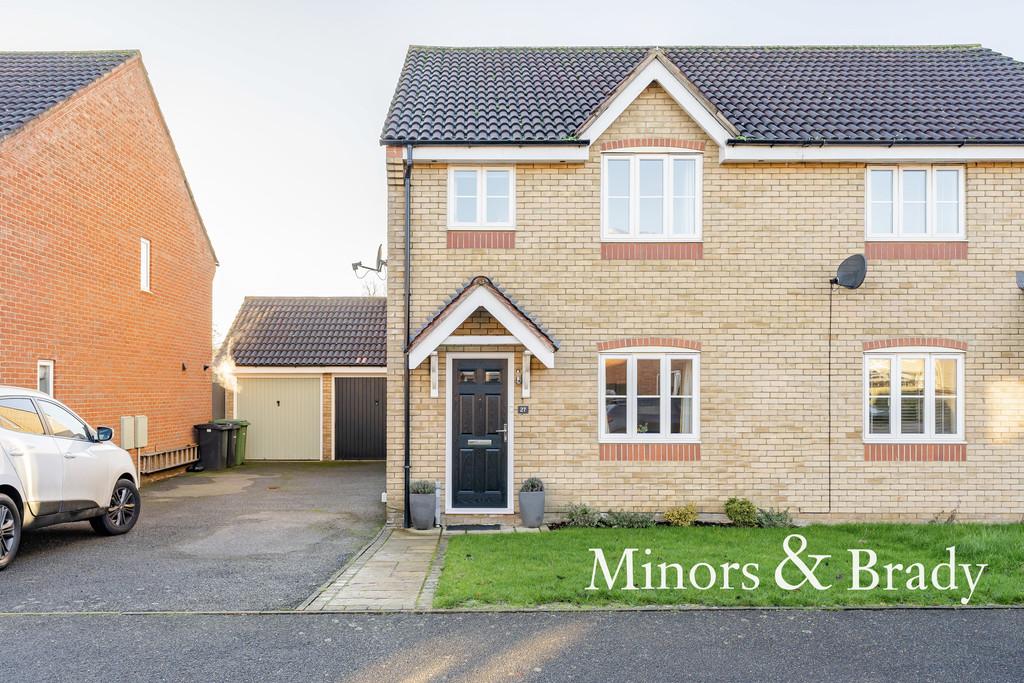 Speedwell Road, Wymondham 3 bed semi-detached house for sale - £325,000