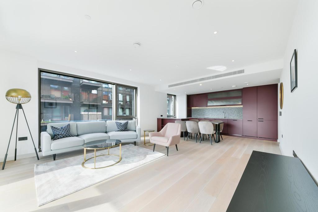 The Modern, Embassy Gardens, London, SW11 3 bed apartment - £6,283 pcm ...