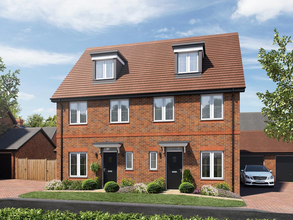 Plot 28, Hawthorn at Hawksbourne... 4 bed semi-detached house - £525,000
