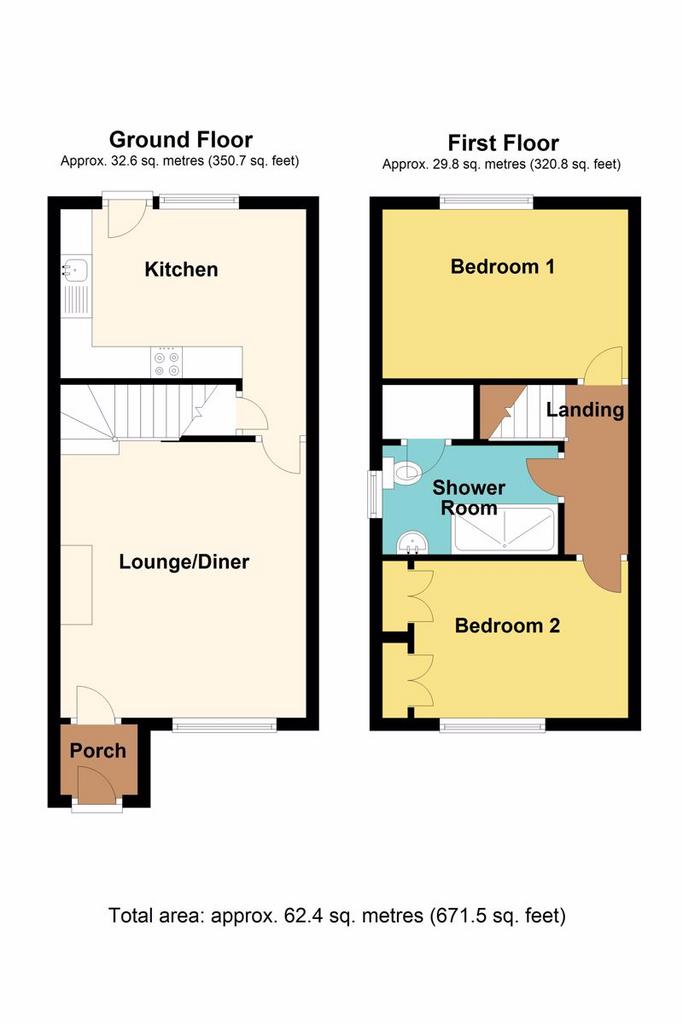 Powderham Drive, Cardiff - REF#00021793 2 bed terraced house - £210,000