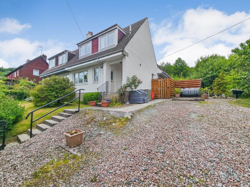 1 Upper Lochgair, Lochgair, By... 3 bed semi-detached house - £180,000