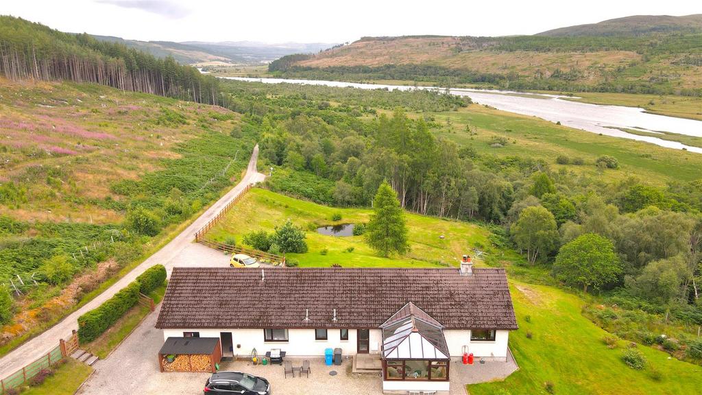 Kyle Lodge, Altass, Lairg, Sutherland... 4 bed detached bungalow - £340,000
