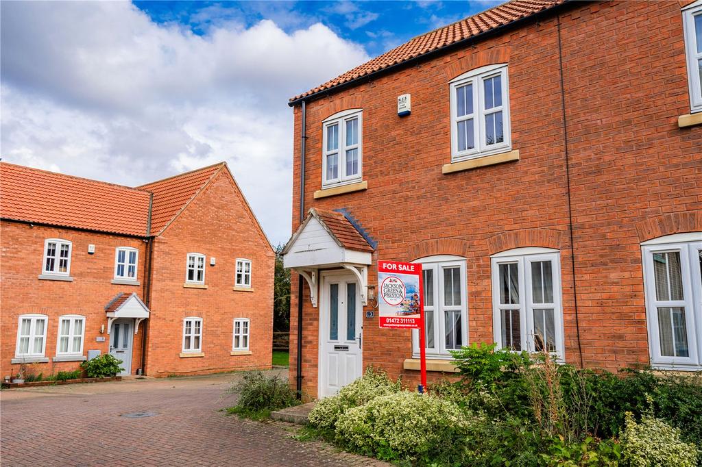 Poachers Rise, Stallingborough, Grimsby, Lincolnshire, DN41 3 bed semi ...