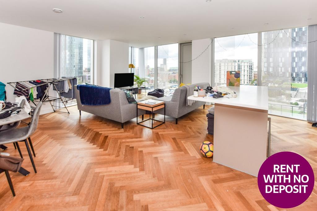 South Tower, Deansgate Square, 9 Owen... 3 bed flat - £2,900 pcm (£669 pw)