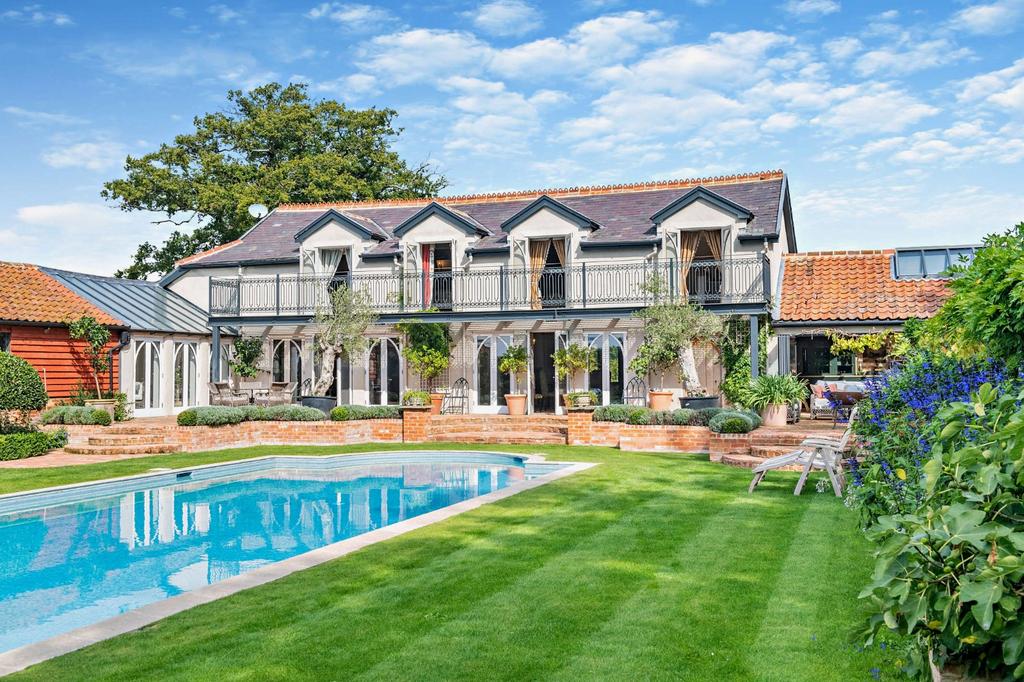 Old Rectory Lane, Shimpling, Bury St.... 5 bed equestrian property for ...
