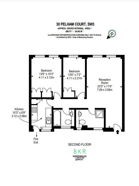 Pelham Court, 145 Fulham Road, ... 2 bed apartment - £3,900 pcm (£900 pw)