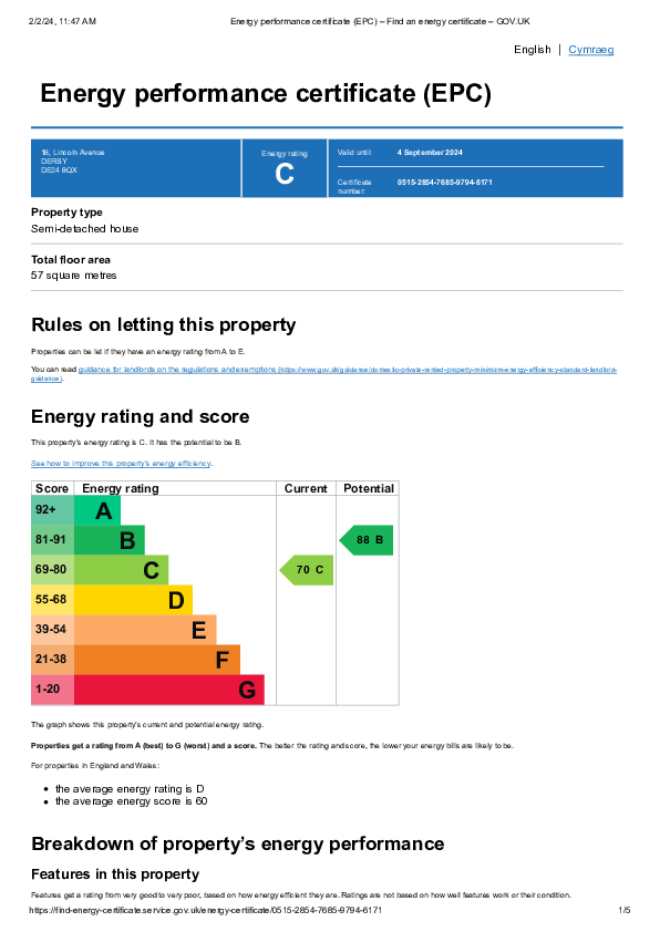 Lincoln Avenue, Alvaston, DE24 2 bed semi-detached house - £540 pcm (£125 pw)