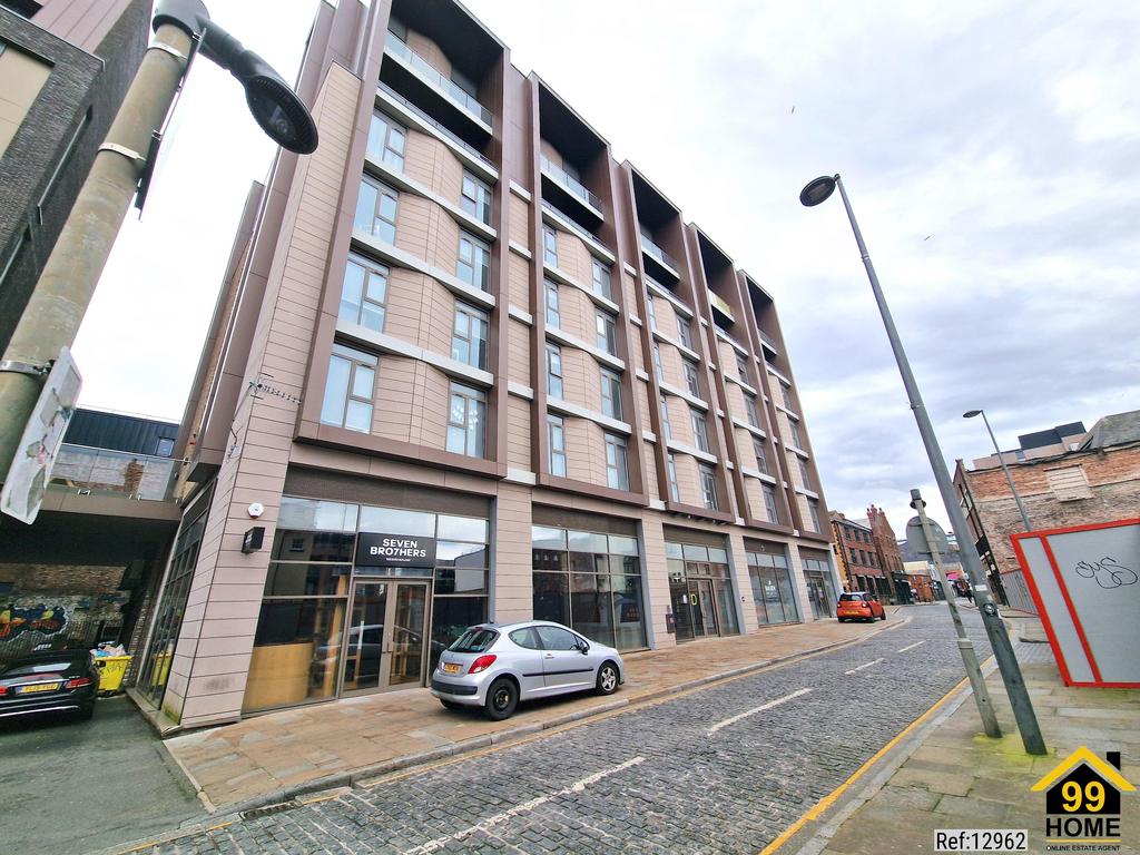 3 Parr Street, Liverpool, Cheshire, L1 1 bed flat for sale - £100,000