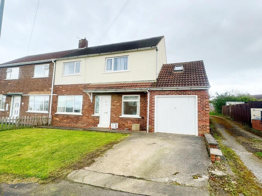 Salisbury Crescent, West Cornforth, 3 bed semi-detached house - £135,000