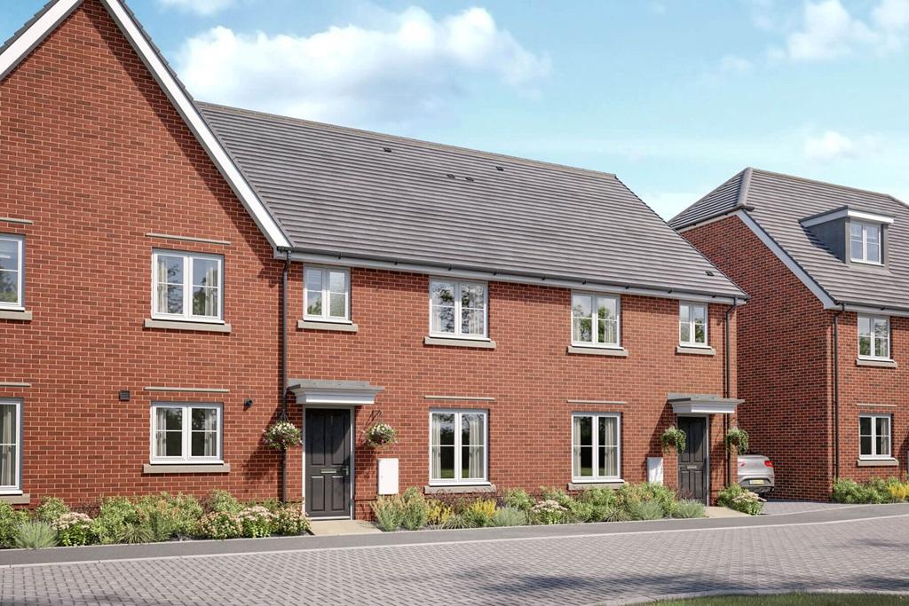 The Byford - Plot 56 at The... 3 bed end of terrace house - £500,000