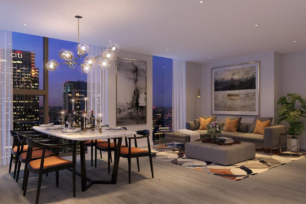 Harcourt Tower, Marsh Wall, E14 1 bed apartment - £3,150 pcm (£727 pw)