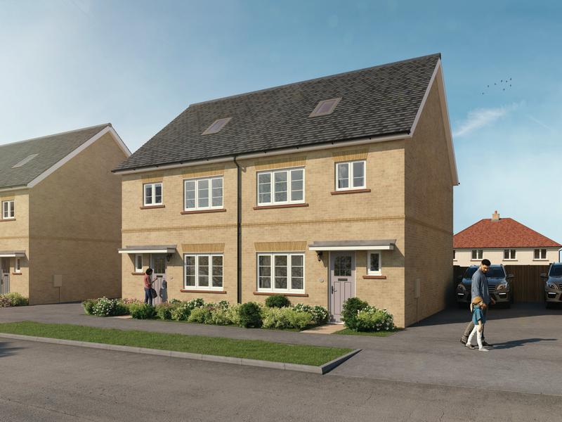 Thaxted Semi at The Foxgloves, Silver... 3 bed semi-detached house - £ ...