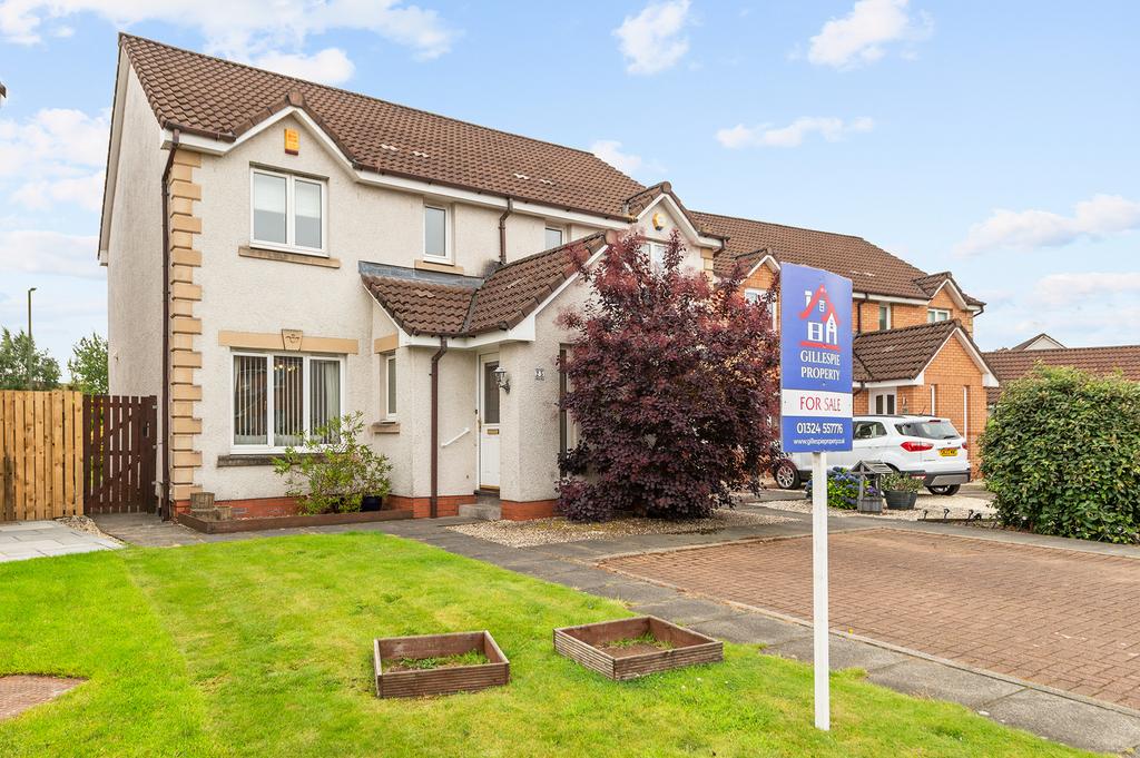 Armour Mews, Larbert FK5 3 bed semi-detached house for sale - £204,000