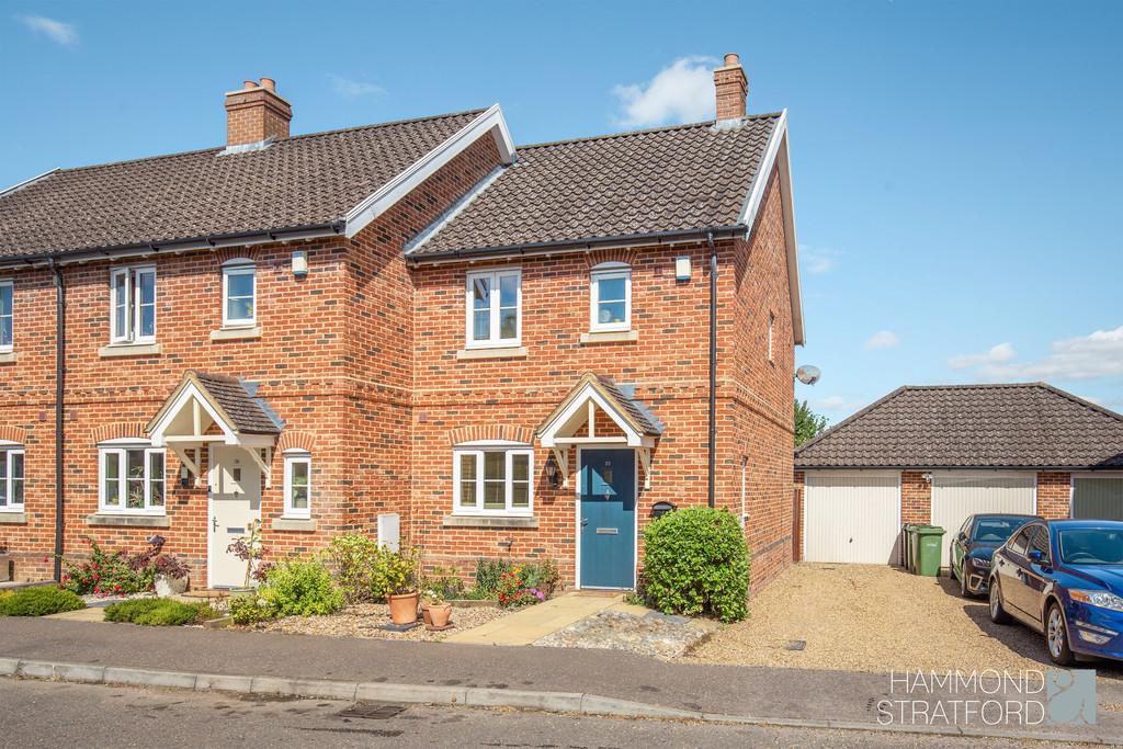 Bell Meadow, Hingham 2 bed end of terrace house for sale - £240,000