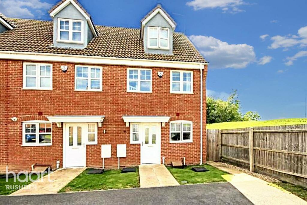 Steeple Way, Rushden 3 bed end of terrace house - £270,000