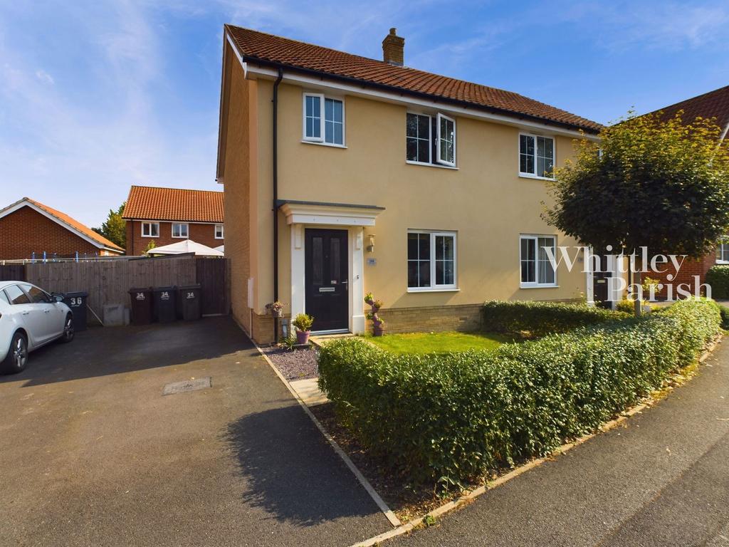 Jermyn Way, Tharston, Long Stratton 3 bed semi-detached house for sale ...