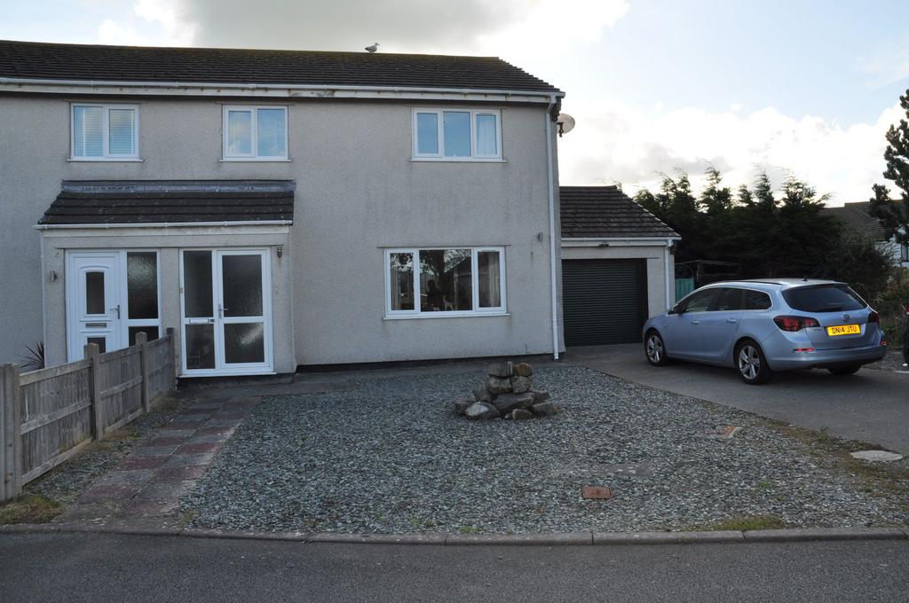 Tyddyn Bach, Cemaes Bay, LL67 3 bed semi-detached house for sale - £255,000
