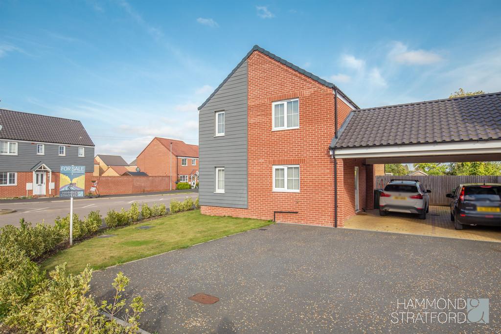Burnthouse Lane, Hethersett 3 bed detached house for sale - £315,000