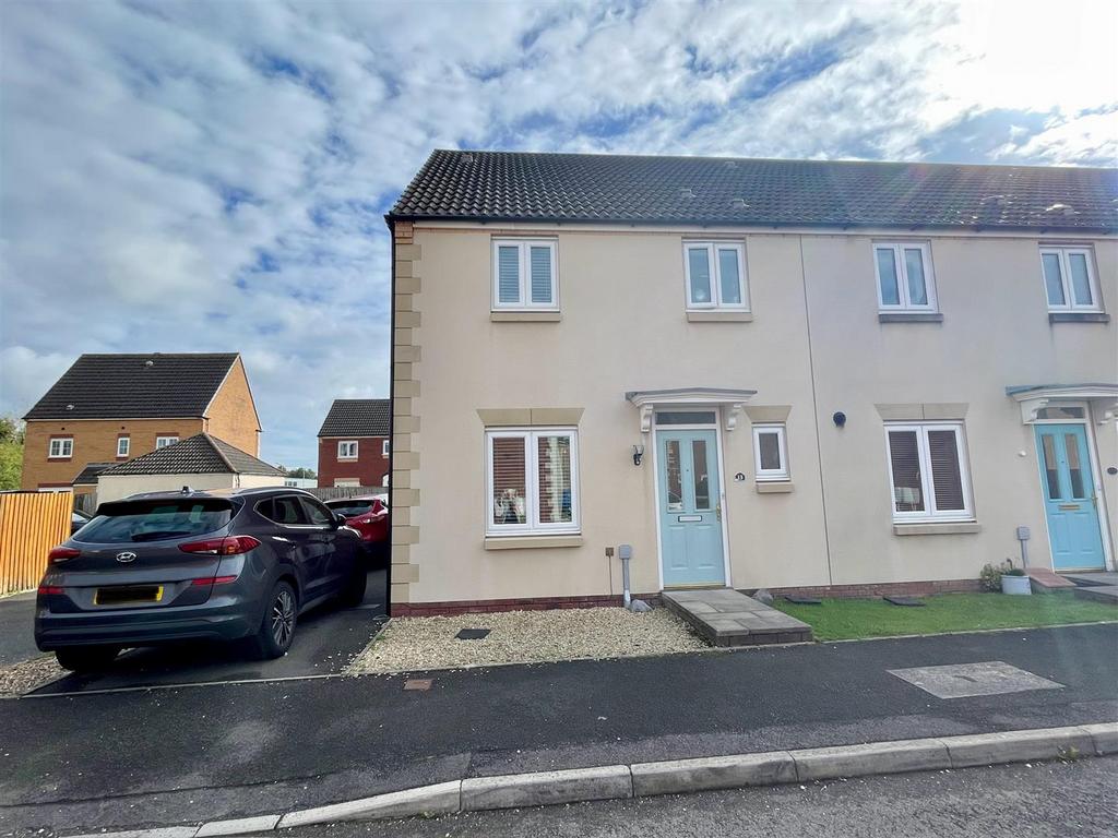 Ffordd Y Gamlas, Bynea, Llanelli 3 bed end of terrace house - £199,995