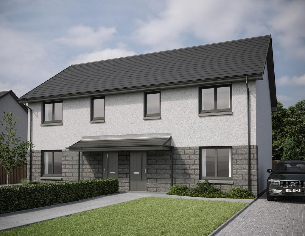 Plot 50, Cullerlie with canopy Ph4 at... 3 bed semi-detached house for ...