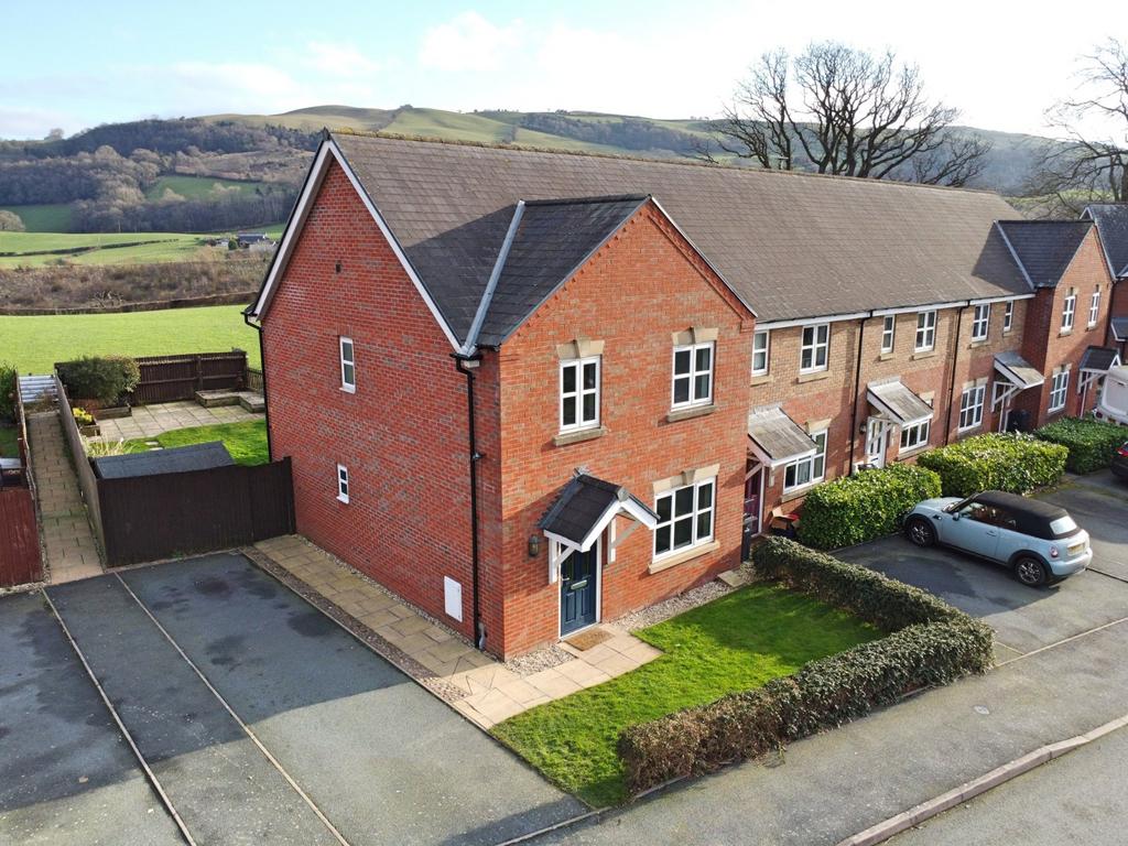 Meadow View, Newtown, Powys, SY16 3 bed end of terrace house - £215,000