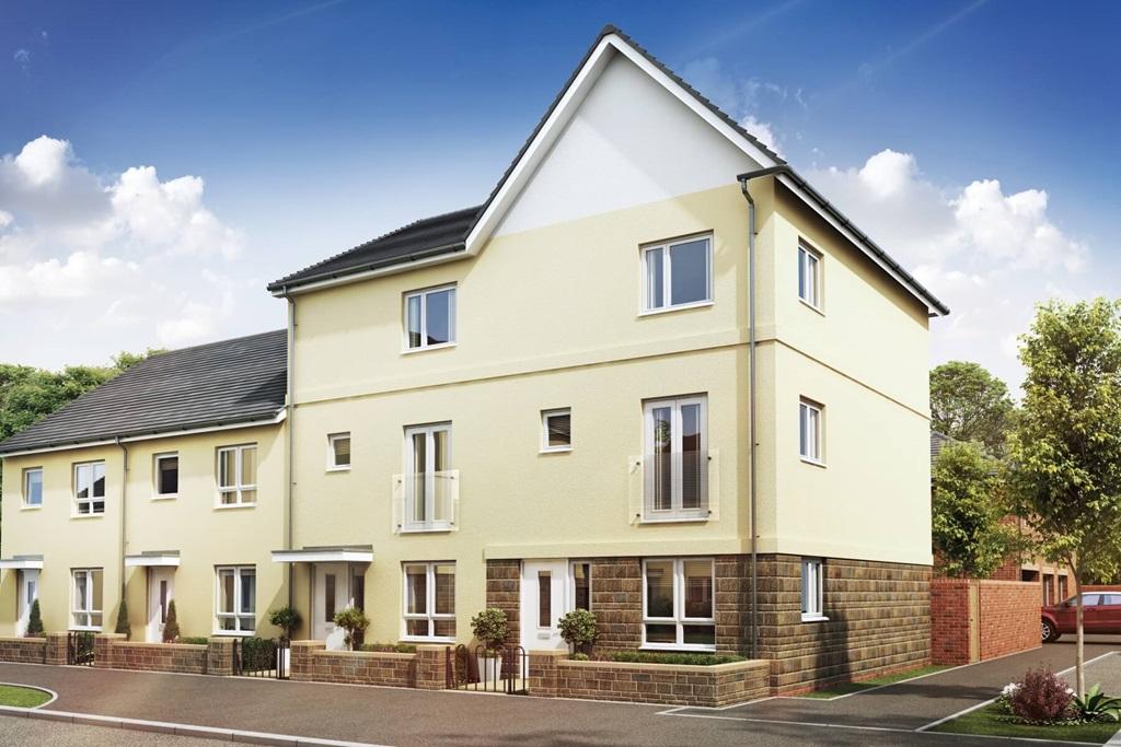 The Belbury - Plot 62 at Cranbrook... 3 bed terraced house for sale - £ ...