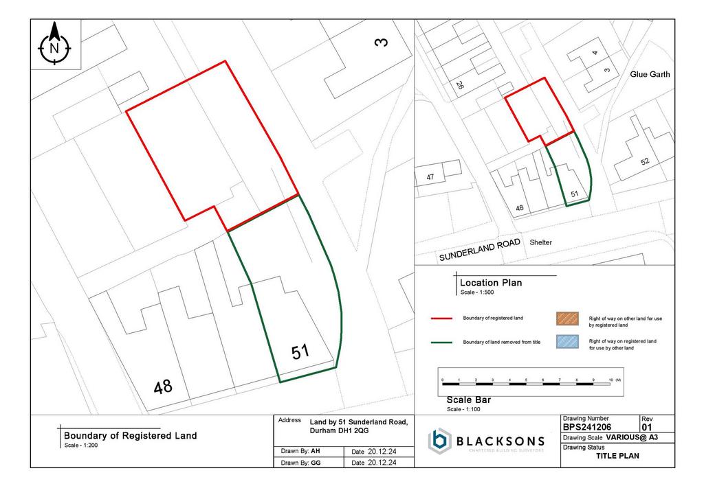 Sunderland Road, Gilesgate, Durham... Land - £10,000