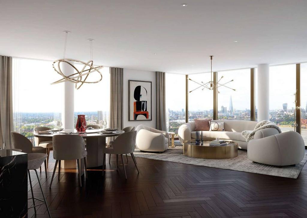 Vetro London, Canary Wharf E14 2 bed flat for sale - £2,100,000