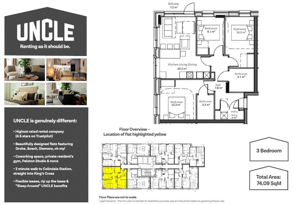 Ashbrook House, UNCLE Colindale... 3 bed apartment - £2,875 pcm (£663 pw)