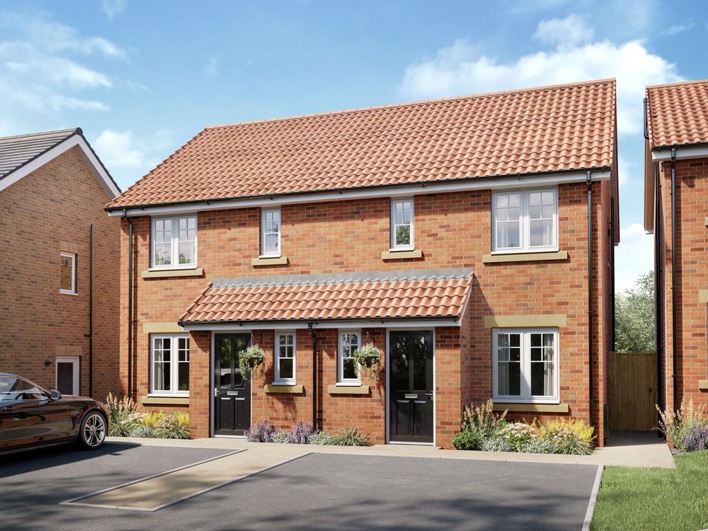 Plot 107, The Hanbury at Castle Walk... 3 bed semi-detached house - £ ...