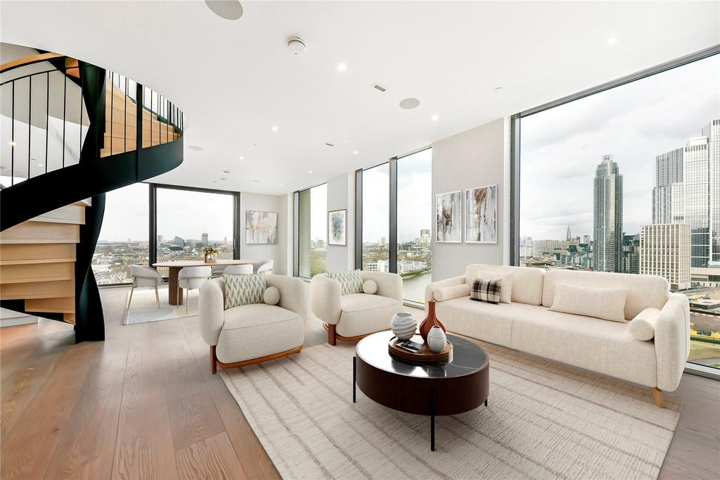 Ambassador Building, London, SW11 3 bed penthouse - £4,350,000