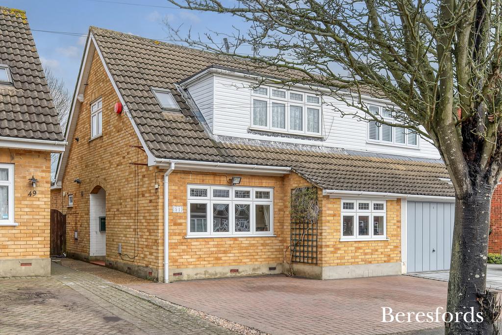Lime Grove, Doddinghurst, CM15 3 bed semi-detached house for sale - £ ...