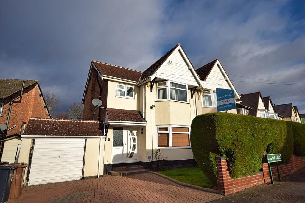 Castle Lane, Solihull B92 3 bed semi-detached house - £1,250 pcm (£288 pw)