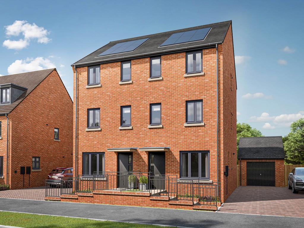 Plot 53, The Ashdown at Harlestone... 3 bed semi-detached house for ...