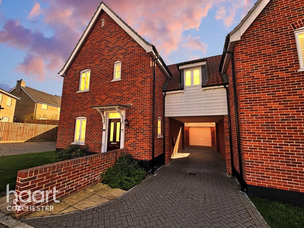 Pointsman Way, Lexden 3 bed link detached house for sale - £425,000