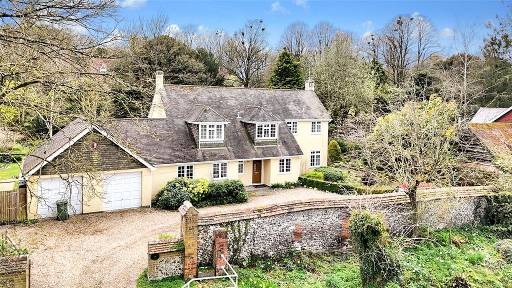 Over Wallop, Stockbridge, Hampshire... 4 bed detached house for sale ...