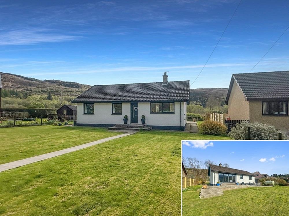 Inchree, Onich, Fort William... 3 bed detached bungalow - £285,000