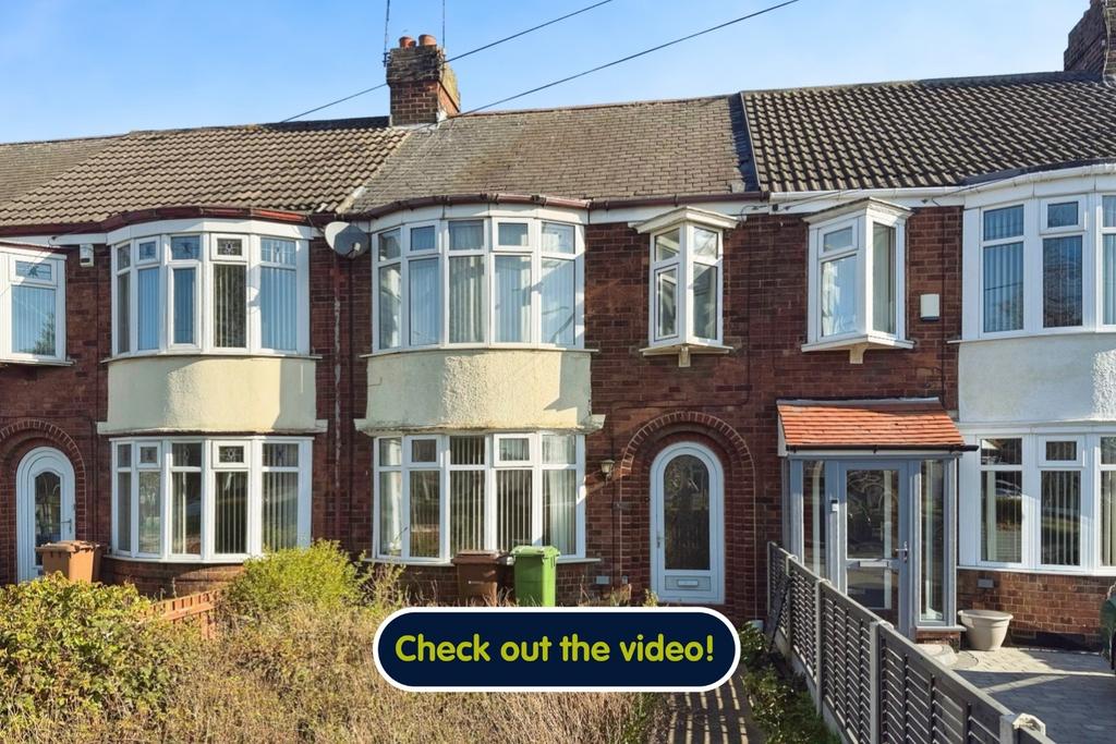 Kingston Road, Willerby, Hull, East... 3 bed terraced house - £125,000