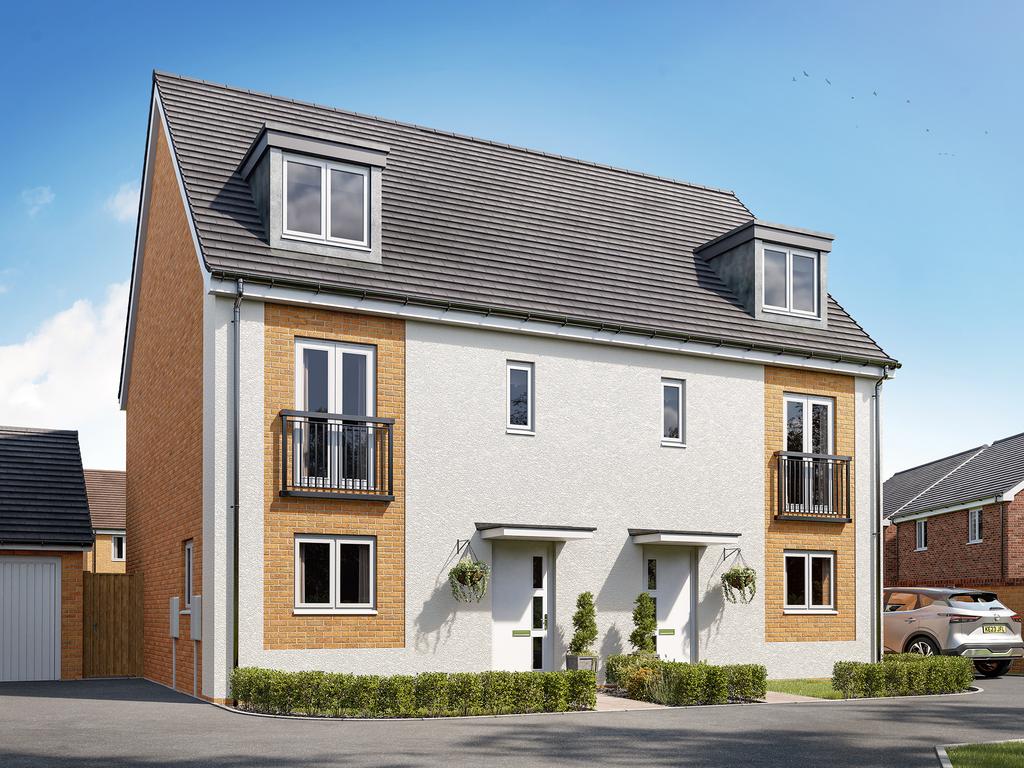 Plot 758, The Penrith at Persimmon @... 4 bed semi-detached house for ...