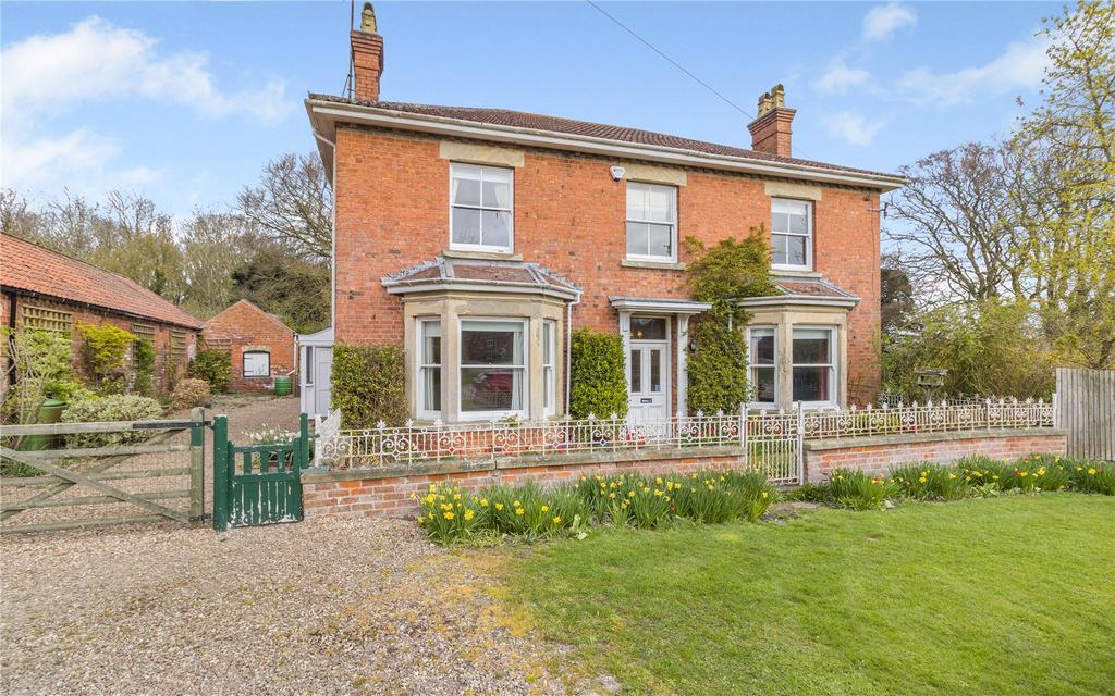 Hall Farmhouse, Market Stainton... 4 bed detached house - £495,000