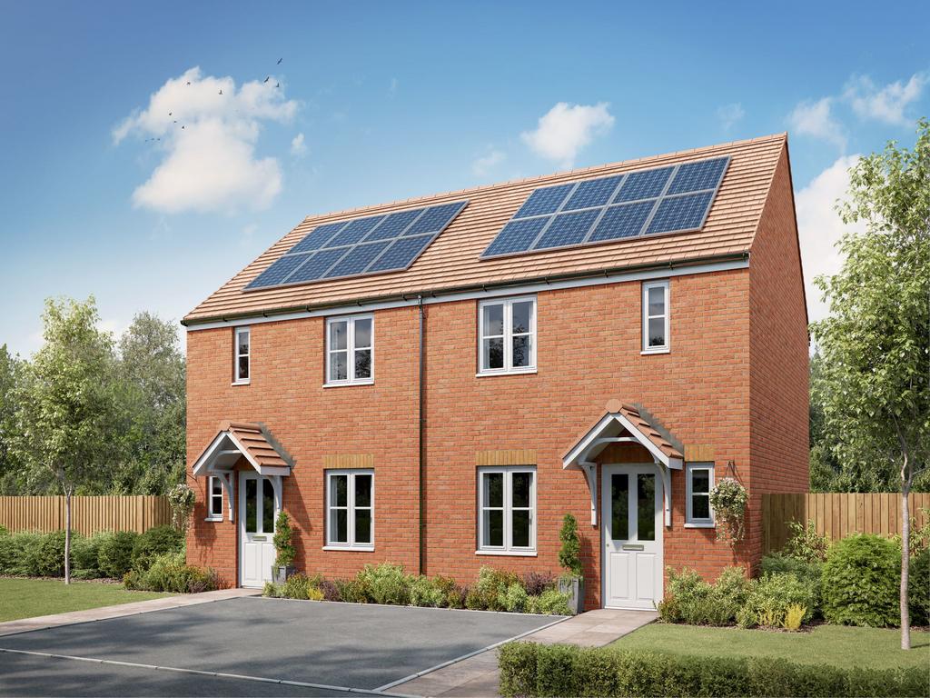 Plot 56, The Danbury at Birchwood... 3 bed semi-detached house for sale - £224,995